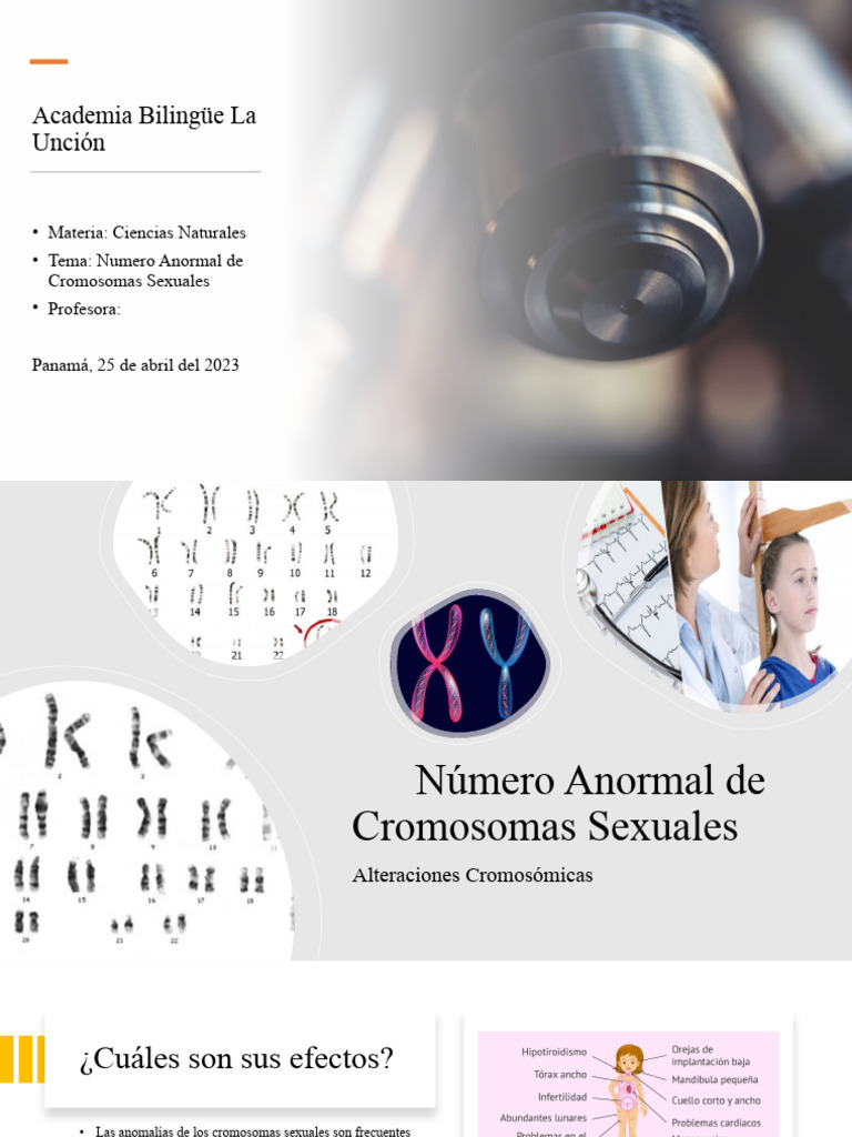 Número Anormal de Cromosomas | PDF | Trastorno genético | Medicina