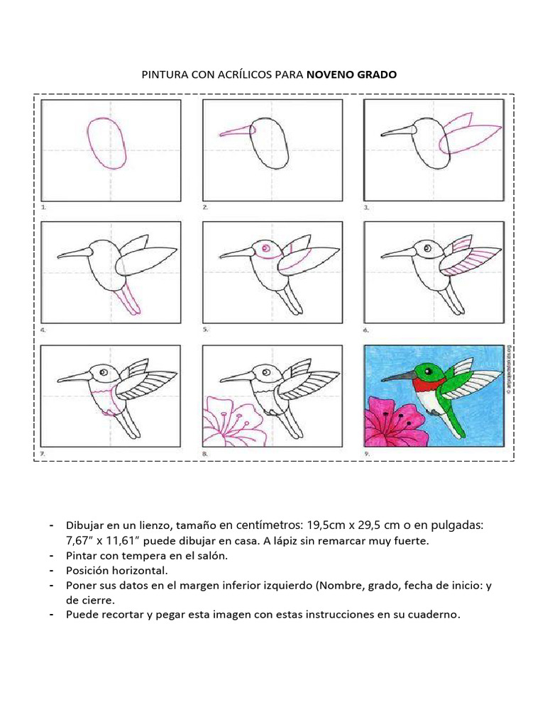 Pintura Con Tempera Para Noveno Grado (1) | PDF