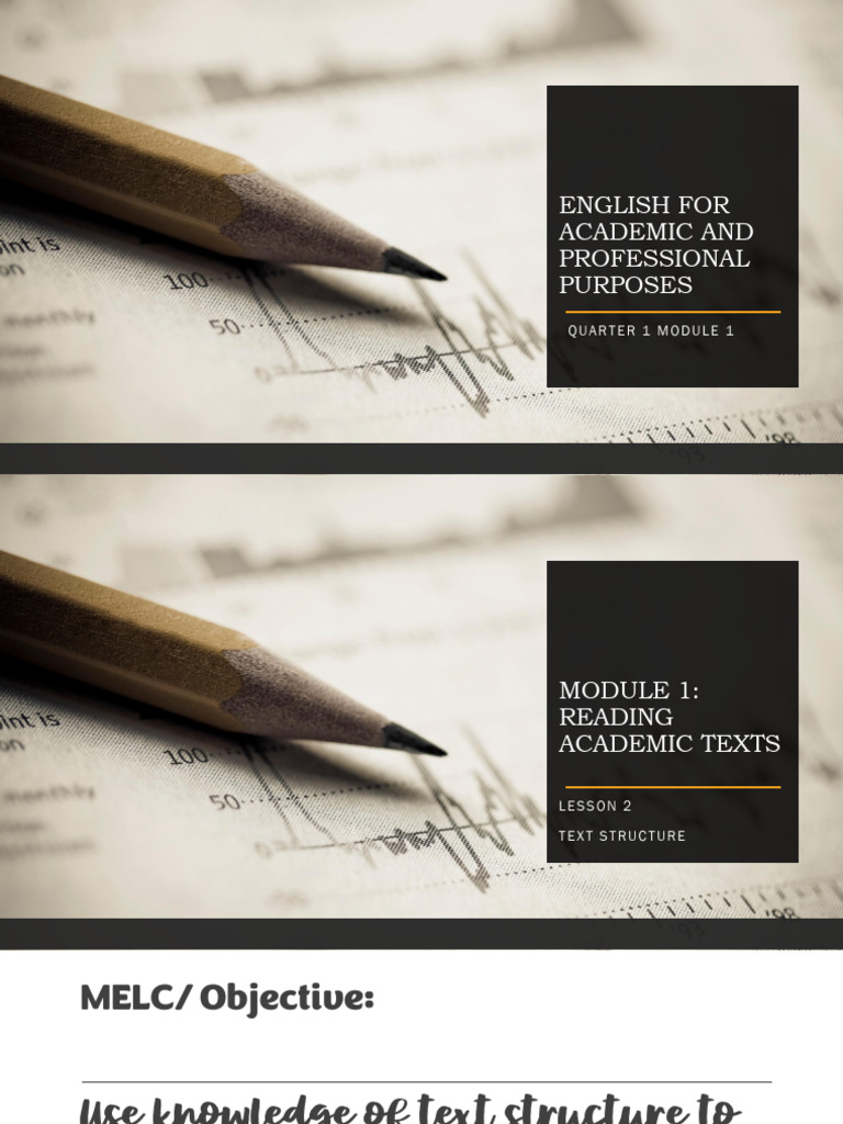 Academic Text Structure Module 1 | PDF