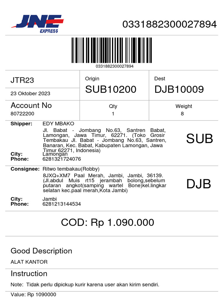 Everpro Trd2023102310029-Jne | PDF