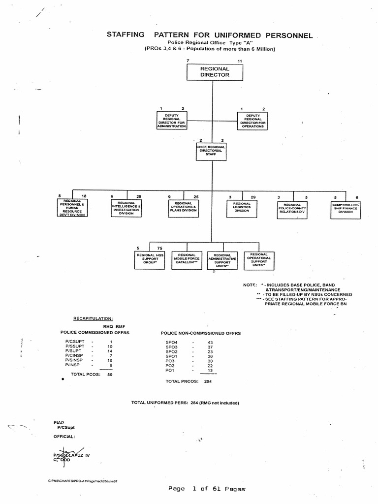 Staffing Pattern For Type A B and C | PDF