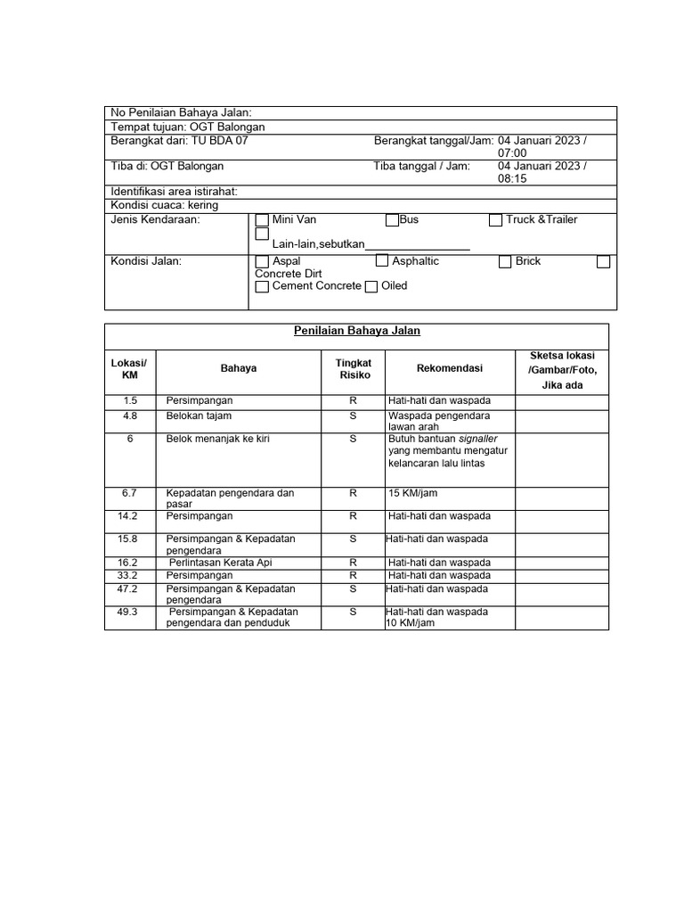Form JMP Bda BLG | PDF