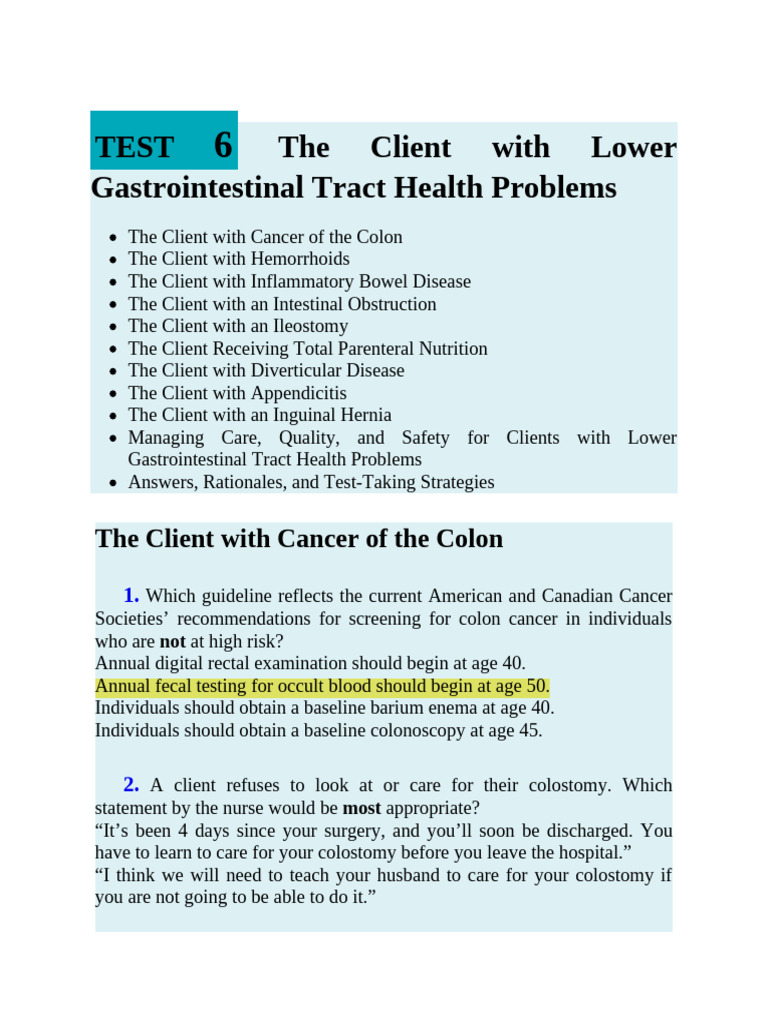 Colon Cancer | PDF | Colorectal Cancer | Cancer