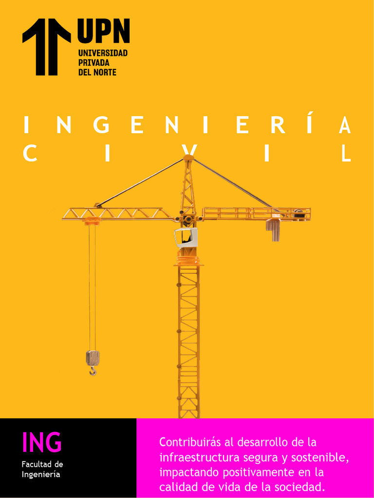 Brochure Ug Ingenieria Civil | PDF | Ingeniero civil | Ingeniería