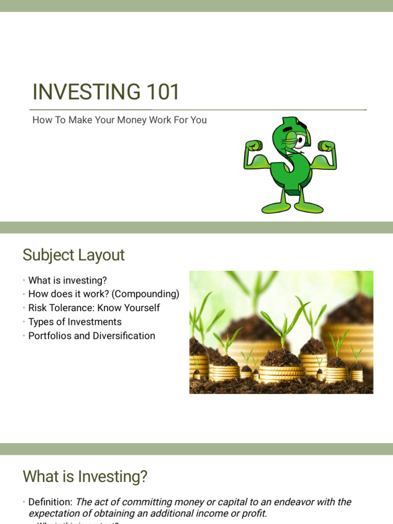 Investing Basics: Grow Your Wealth | PDF | Stocks | Credit Rating
