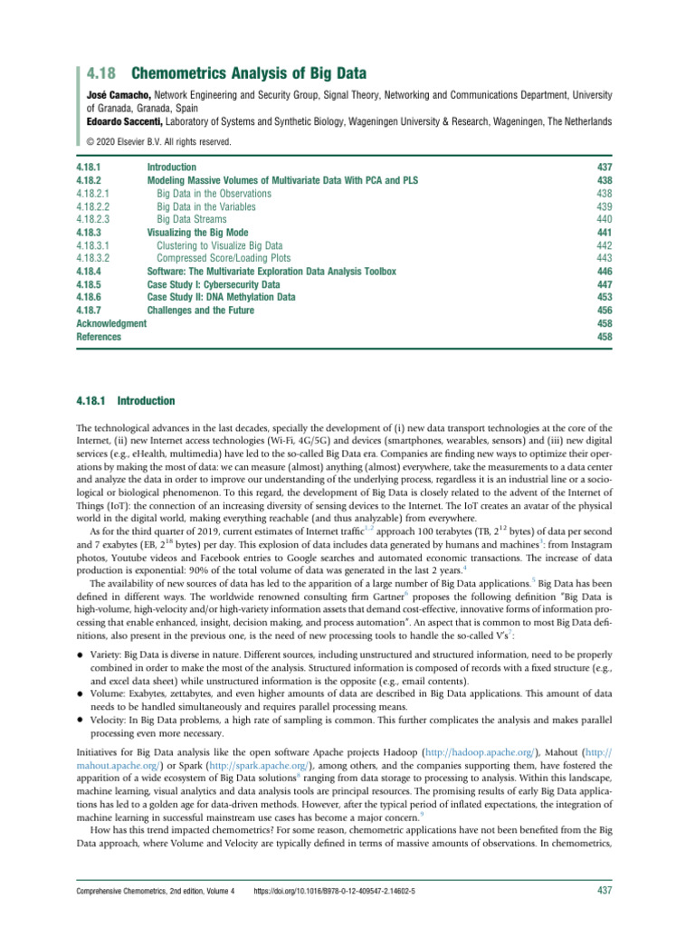 Camacho 2020 | PDF | Principal Component Analysis | Cluster Analysis