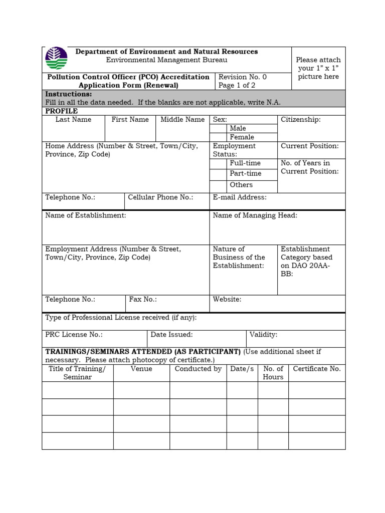 PCO Accreditation Renewal of Application Form | PDF PCO Accreditation Renewal of Application Form | PDF