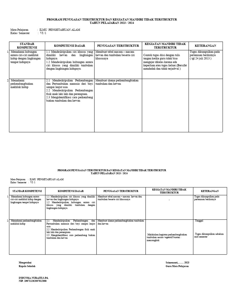 Contoh Penugasan Terstruktur | PDF