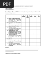 Validation Sheet For Research Questionnaire | PDF