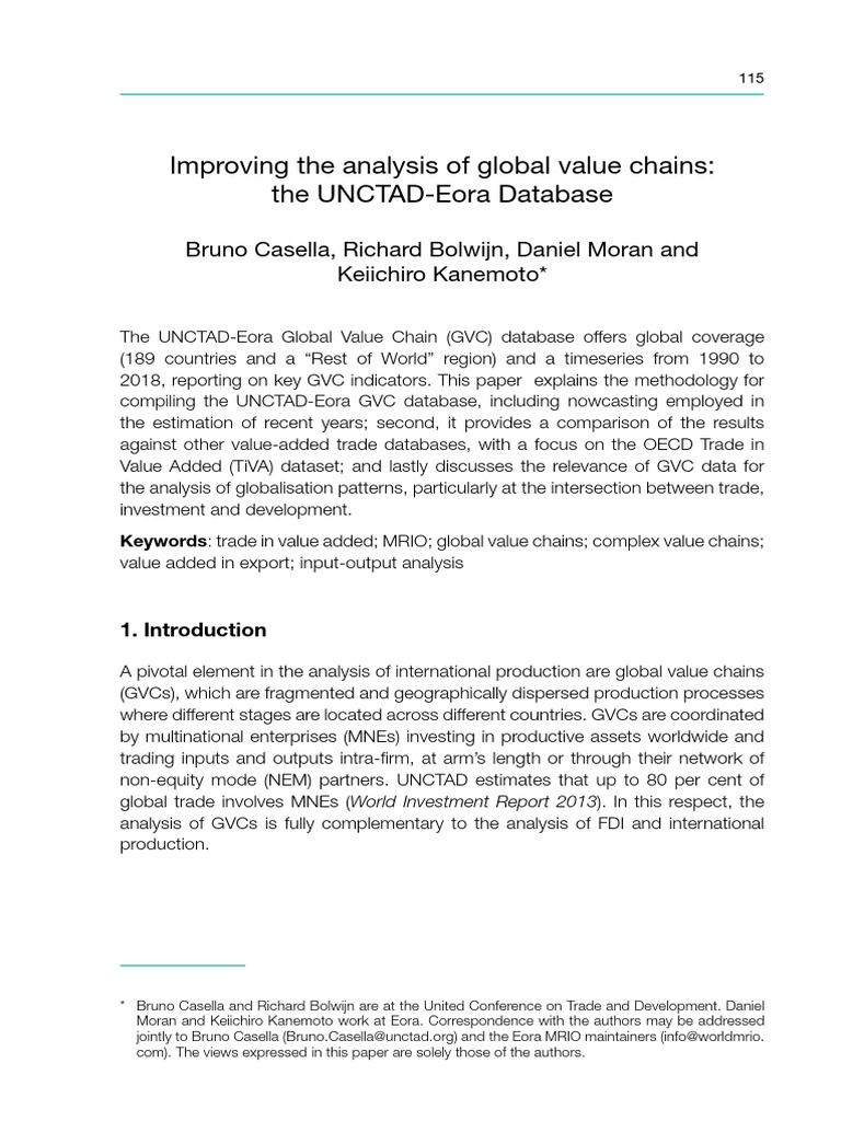EORA-METODOLOGÍA | PDF | Matrix (Mathematics) | Input–Output Model