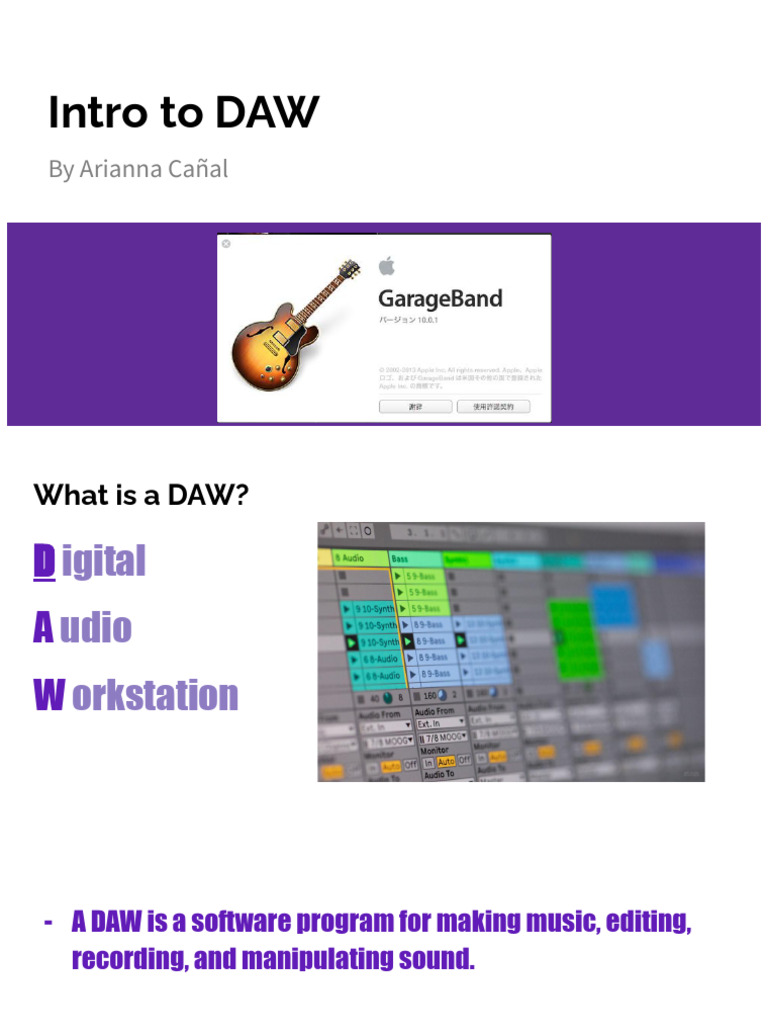 High School Lesson - Intro To Daw 1 | PDF | Cooking, Food & Wine