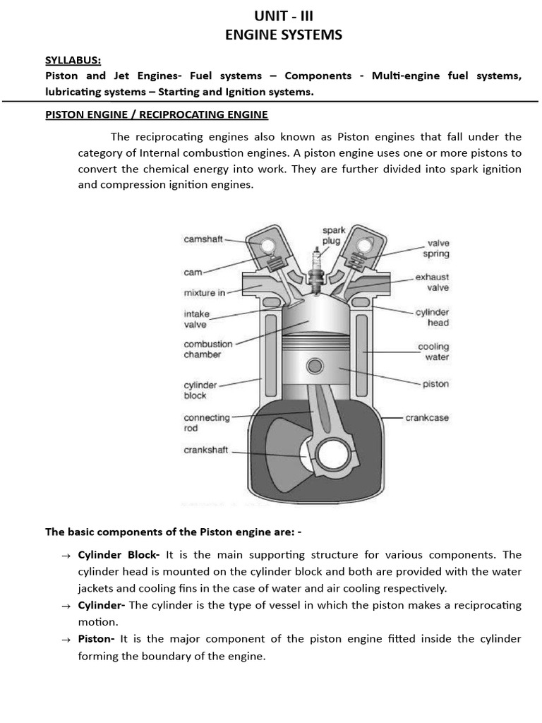 ASI UNIT 3 | PDF | Internal Combustion Engine | Jet Engine