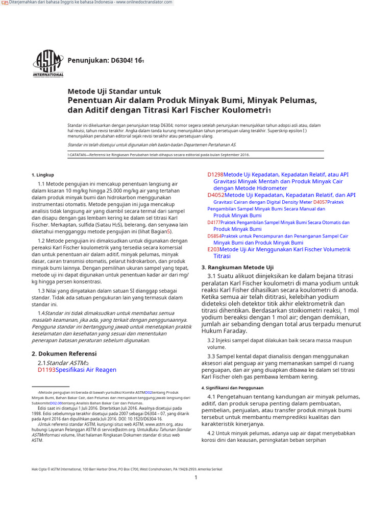 ASTM D6304.en - Id | PDF