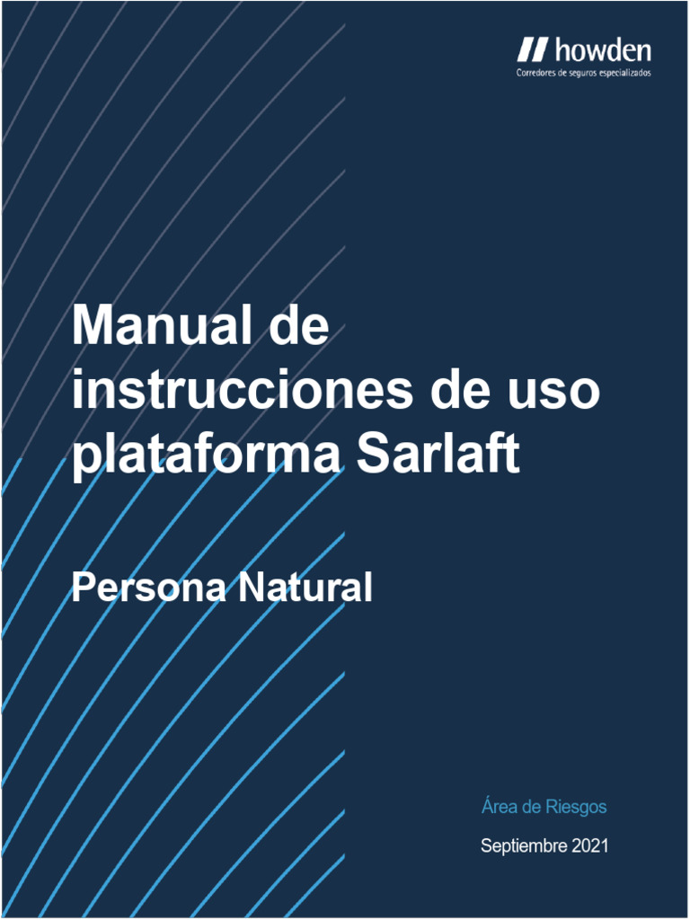 Manual_de_instrucciones_de_uso_plataforma_sarlaft_PERSONA_NATURAL | PDF | Póliza de seguros ...