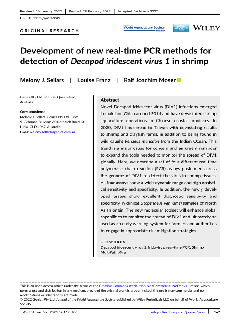 Development of New Real-Time PCR Methods For Detec | PDF | Real Time Polymerase Chain Reaction ...