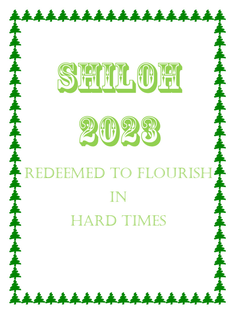 Shiloh 2023 All Word Session | PDF | Sanctification | Faith