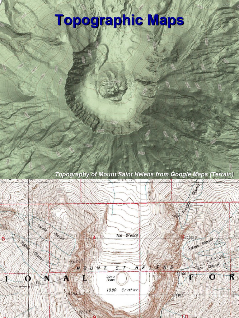 Topographic Maps & Mt. St. Helens | PDF | Contour Line | Topography