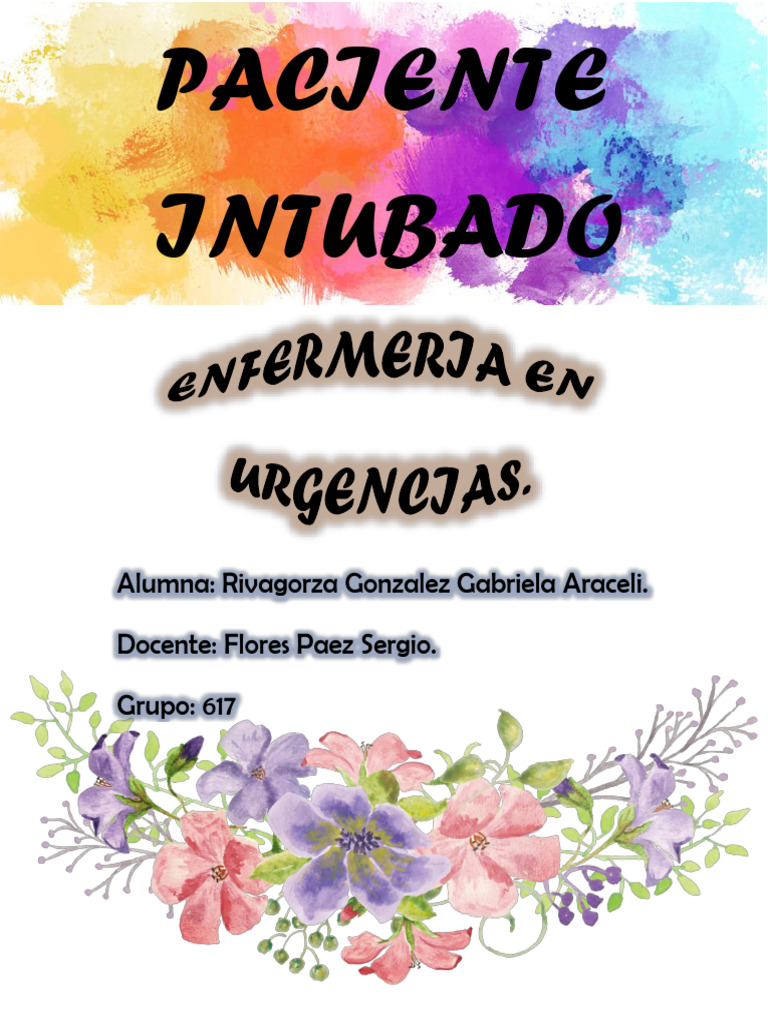 Paciente Intubado | PDF | Sistema respiratorio | Tos