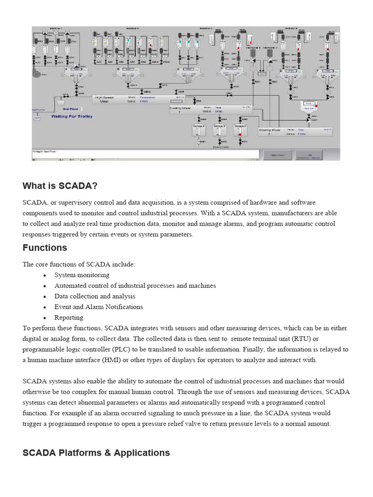 What is SCADA | PDF | Scada | Automation