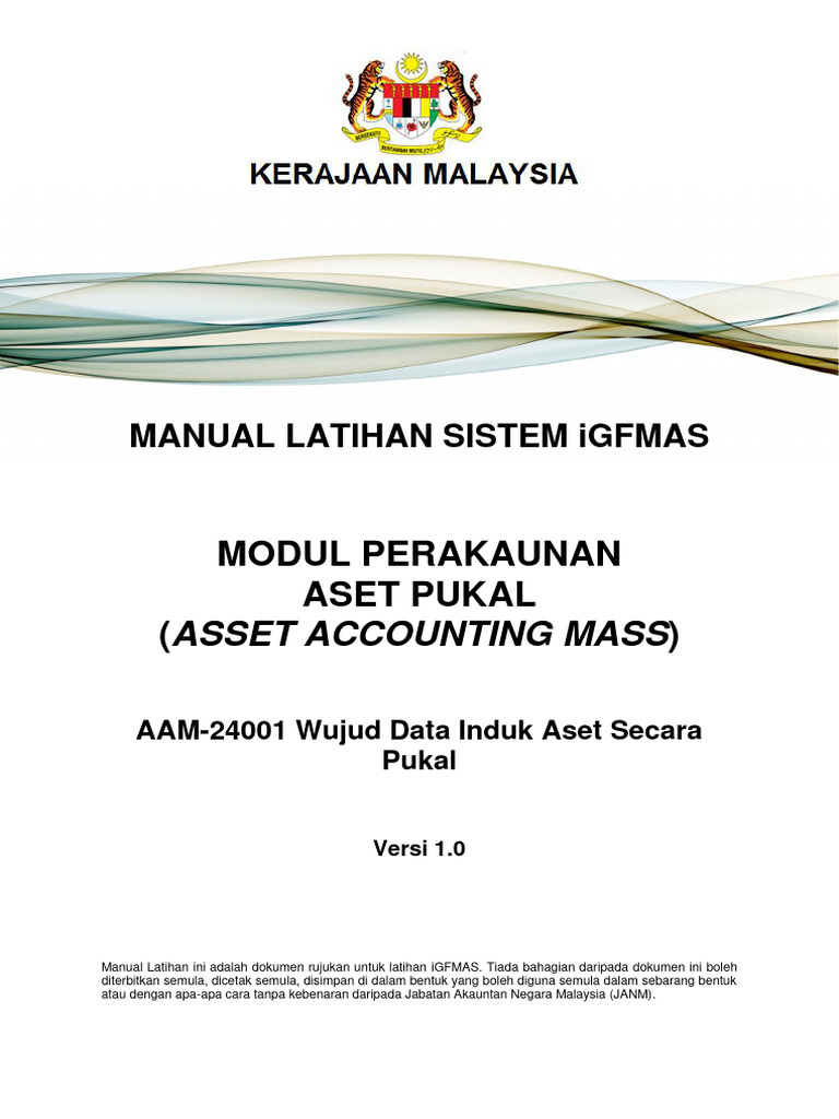 AAM - 24001 Wujud Data Induk Aset Secara Pukal | PDF