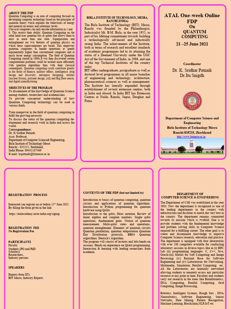 File 1614334064 Brochure File | PDF | Quantum Computing | Computing