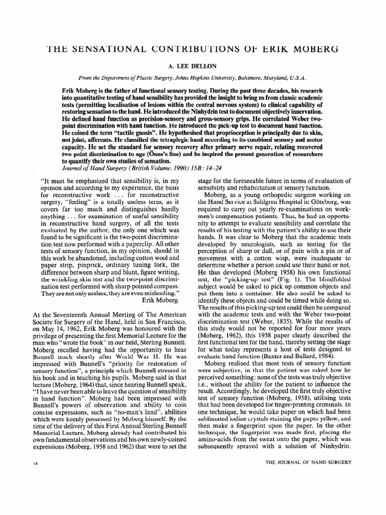 The Sensational Contributions of Erik Moberg by Dellon A Lee | Download ...