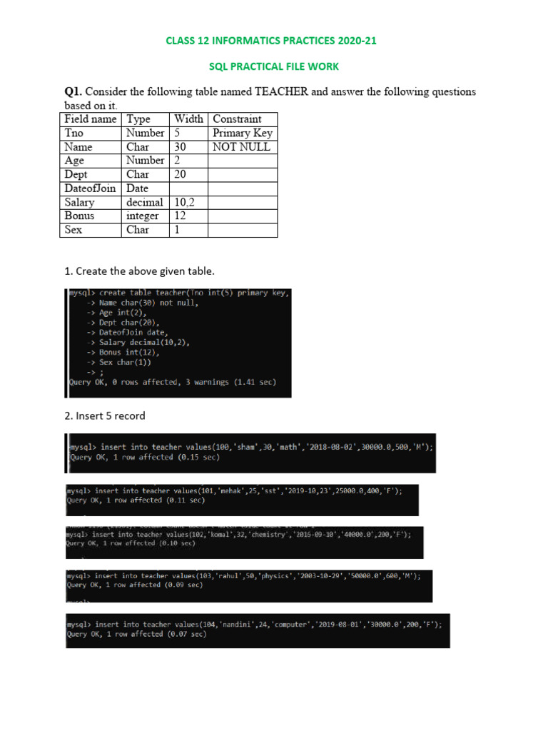 12 IP CBSE Practical File (PART-2) | PDF | Cybernetics | Computing 12 IP CBSE Practical File (PART-2) | PDF | Cybernetics | Computing