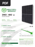 550W Half-Cut Solar Panel Datasheet | PDF | Solar Panel | Solar Power