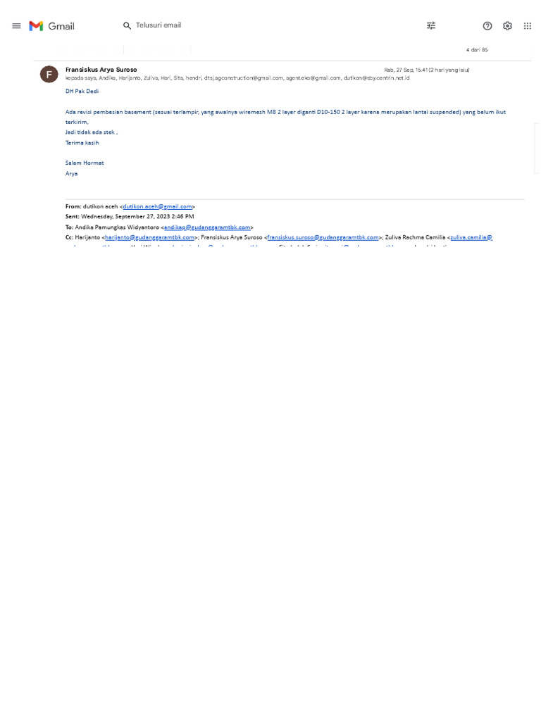 Telusuri Email: Fransiskus Arya Suroso | PDF