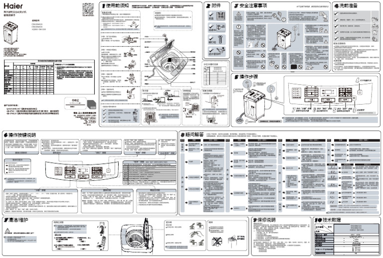 XQB90 BM1269说明书 | PDF