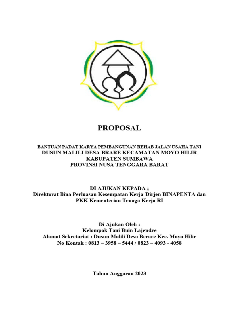Proposal JUT | PDF | Ilmu Sosial