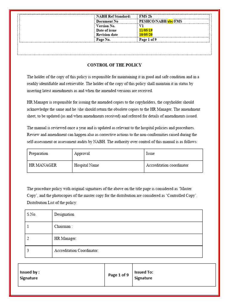 Documented Operational and Maintenance (Preventive and Breakdown) Plan ...