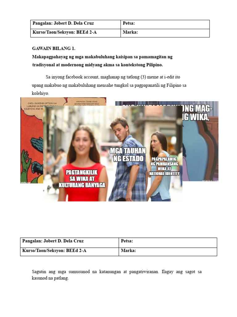 Last Act in KomFil Midterm | PDF