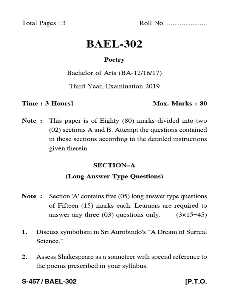 Bael 302 | PDF