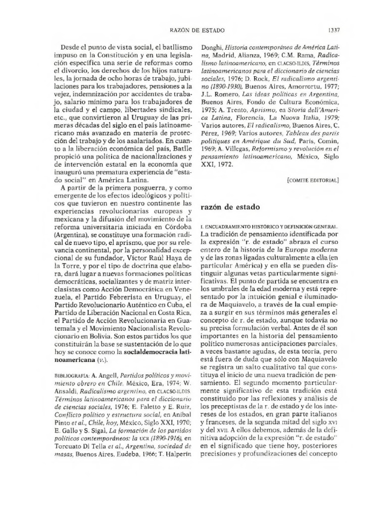 Razon de Estado - Diccionario de Política de Norberto Bobbio | PDF ...