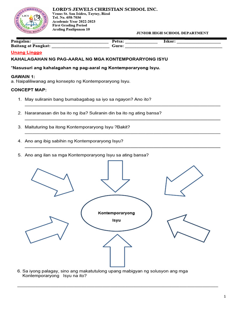 Activity 1-Concept Map | PDF