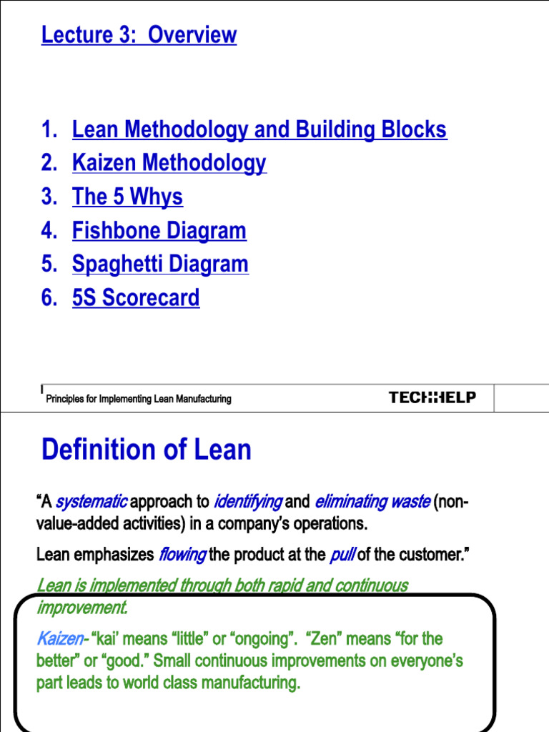 ME 410 Lecture Slides 03 | PDF | Lean Manufacturing | Business Process
