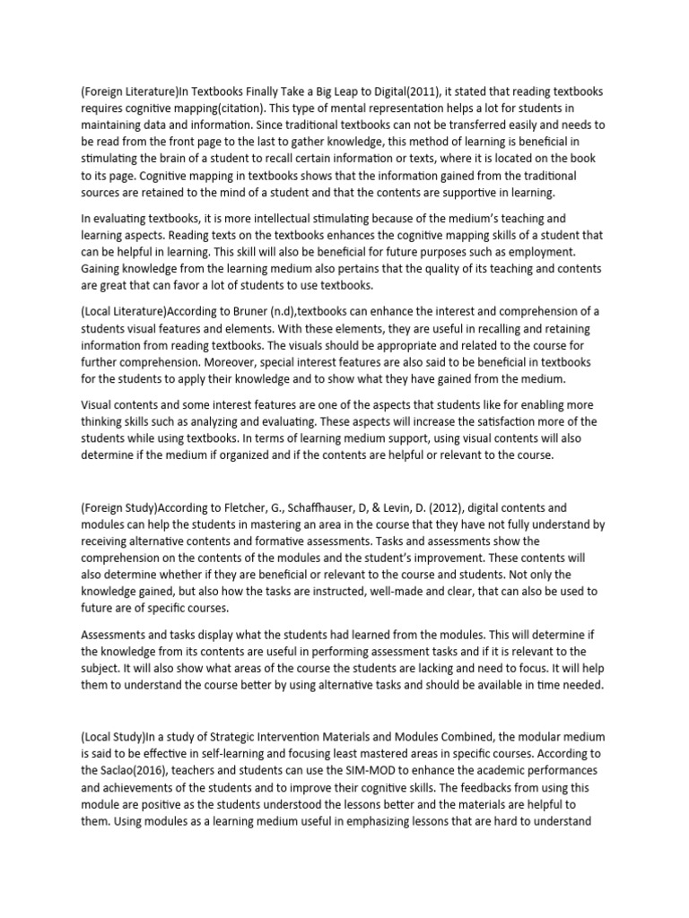 RRL Take 3 | Download Free PDF | Reading Comprehension | Learning