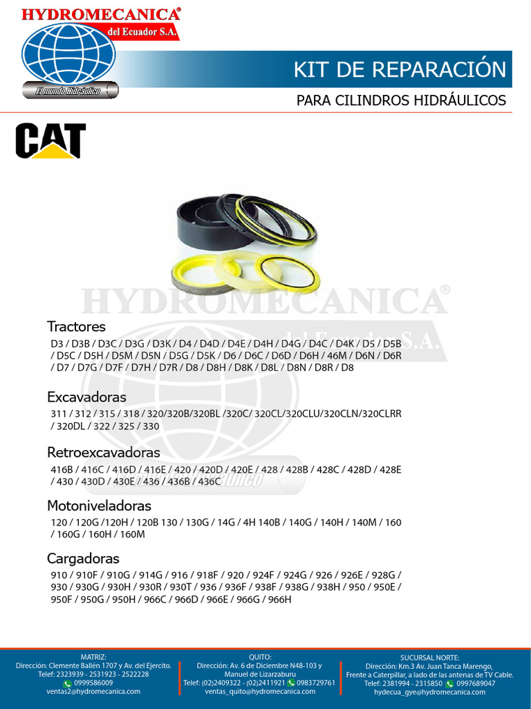 Kits de Reparacion Caterpillar | PDF