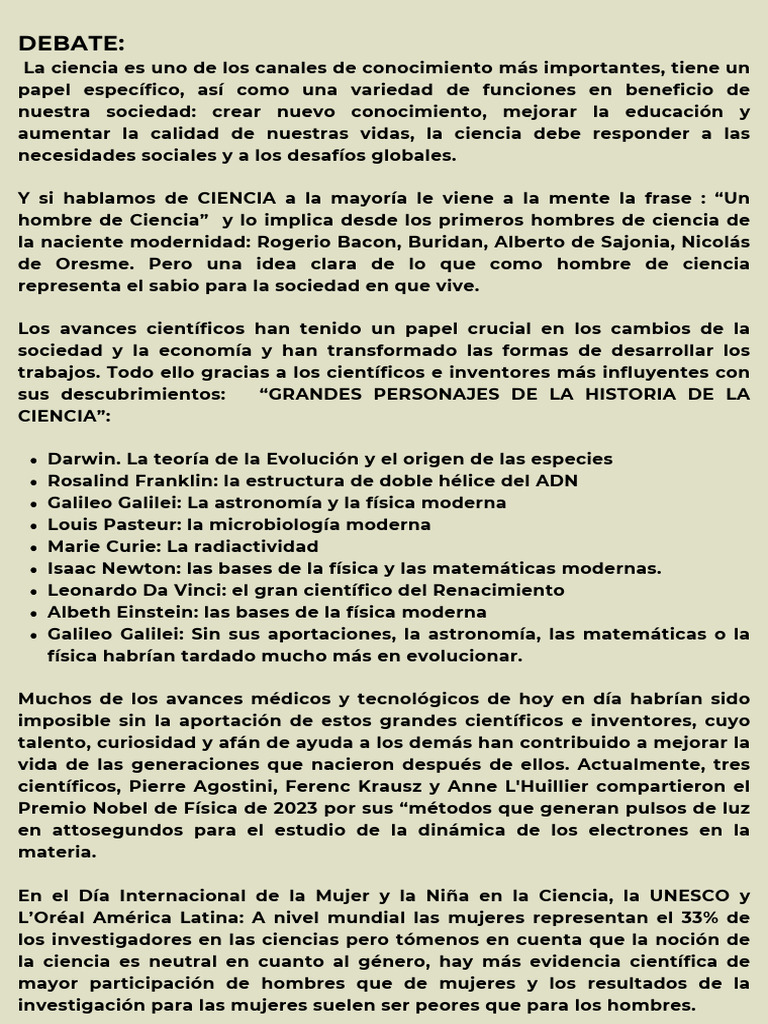 Argumento- Choy Ana | PDF | Física | Science