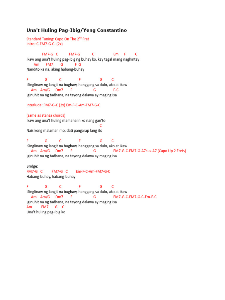 Una't Huling Pag-Ibig | PDF
