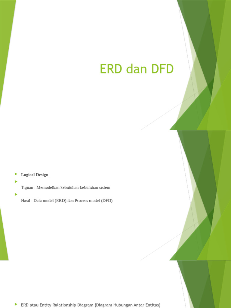 Pemodelan RPL Pert. 11 Perbedaan ERD Dan DFD | PDF