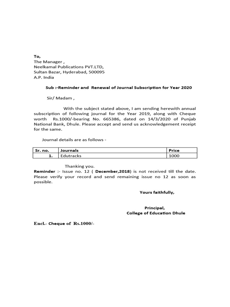 6 Journals Letter | PDF | Career & Growth