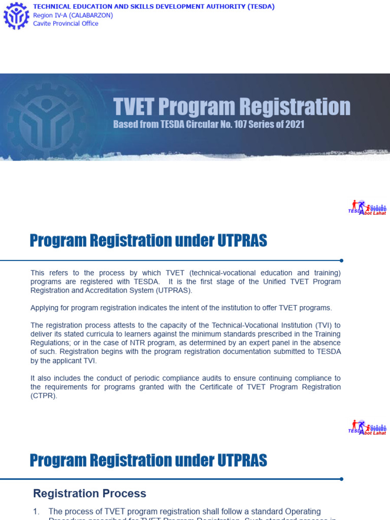 2023 TVET Program Registration in The New Normal | PDF | Educational Technology | Vocational ...