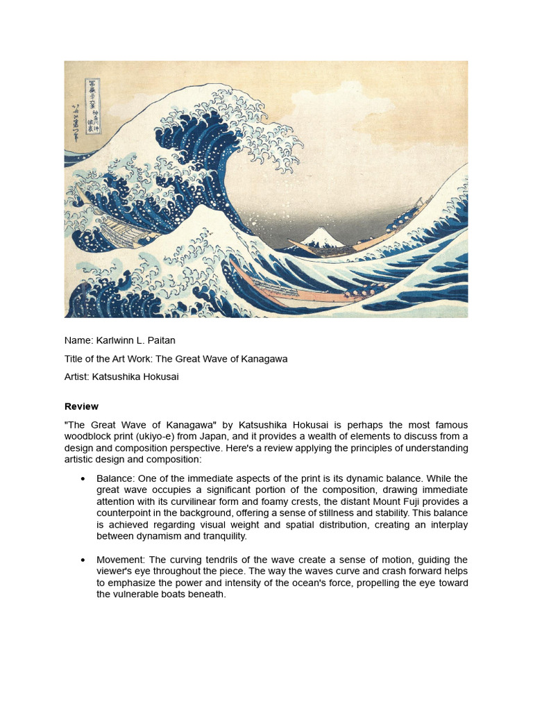 Art Work Analysis | PDF | Composition (Visual Arts)