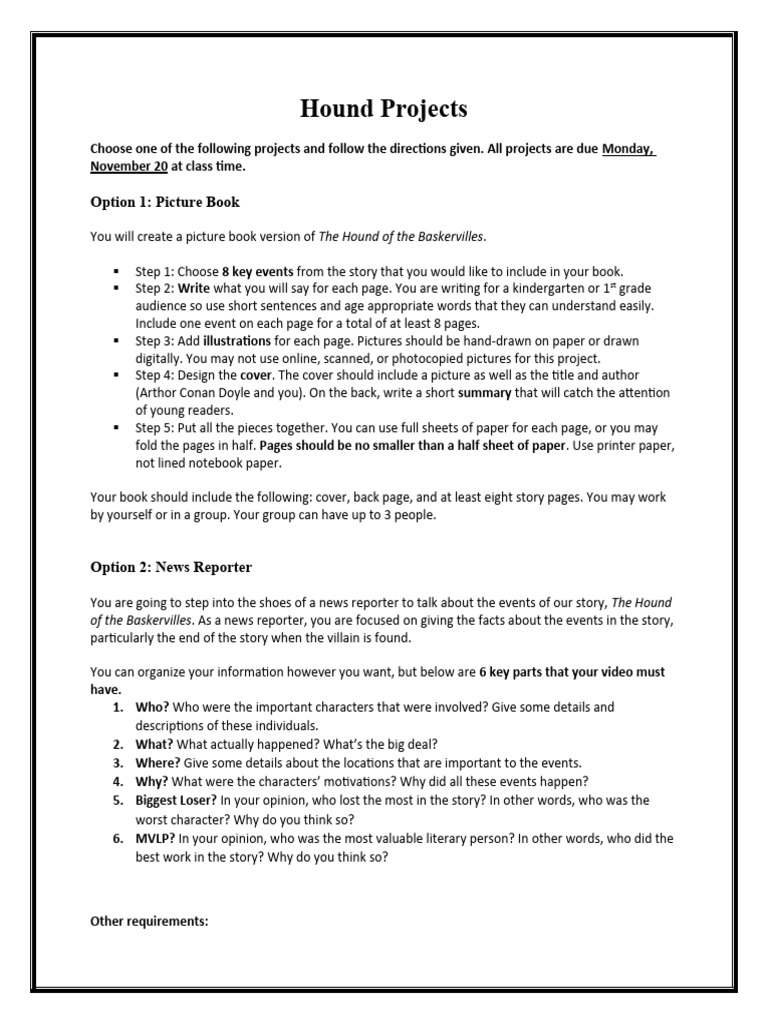 Hound Projects 2023 BCM | PDF