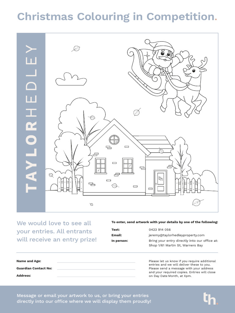 THP A4 Christmas Colouring-In | PDF | Human Communication
