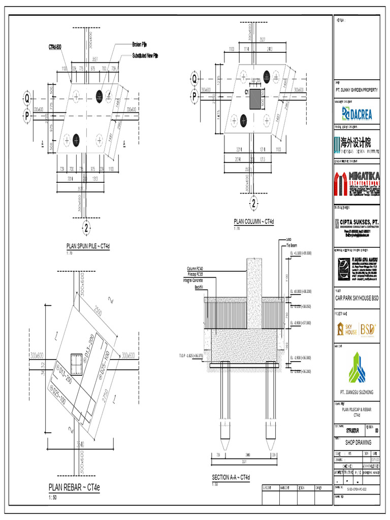 Plan Rebar Ct4E | PDF | Deep Foundation | Composite Material