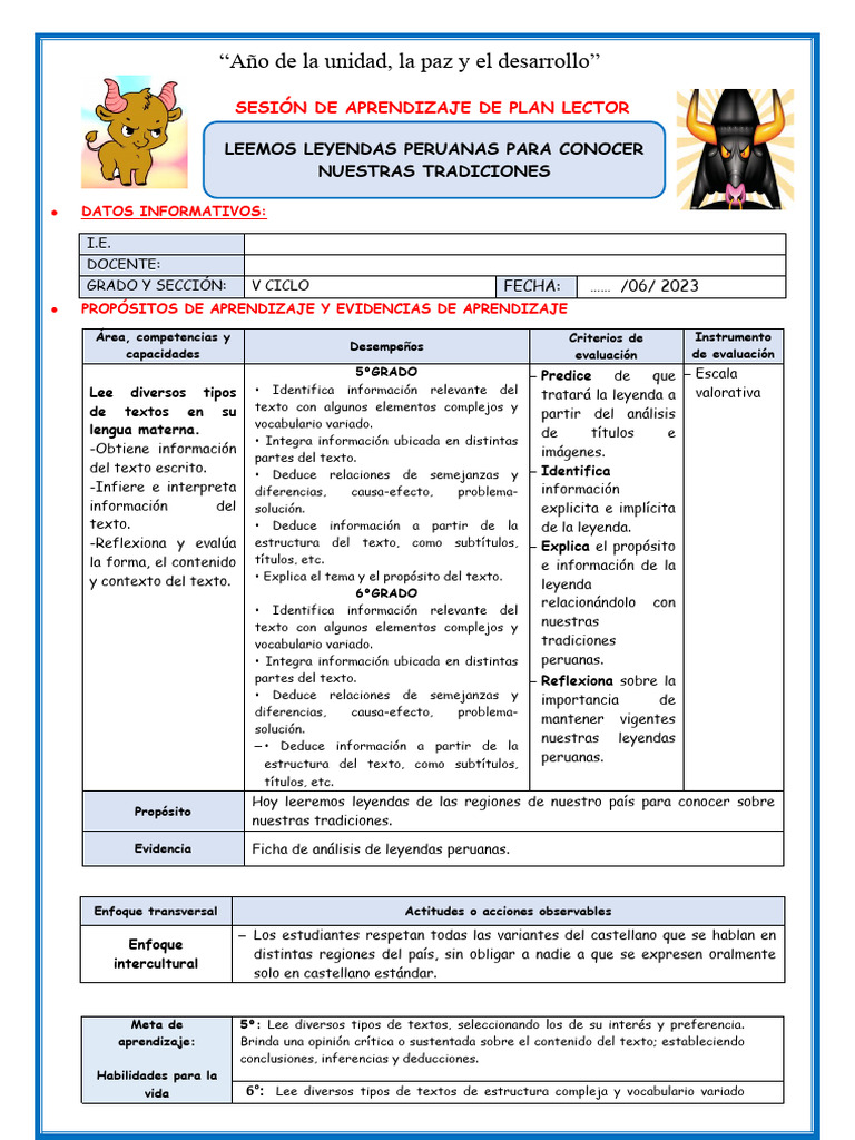 Ses-Juev-Pl-Leemos Leyendas para Conocer Nuestras Tradiciones | PDF ... Ses-Juev-Pl-Leemos Leyendas para Conocer Nuestras Tradiciones | PDF ...