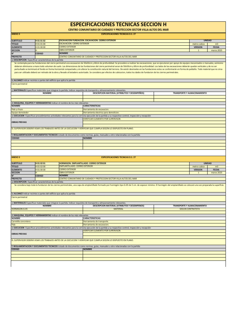 CC Eett - Obras Exteriores | PDF | Hormigón